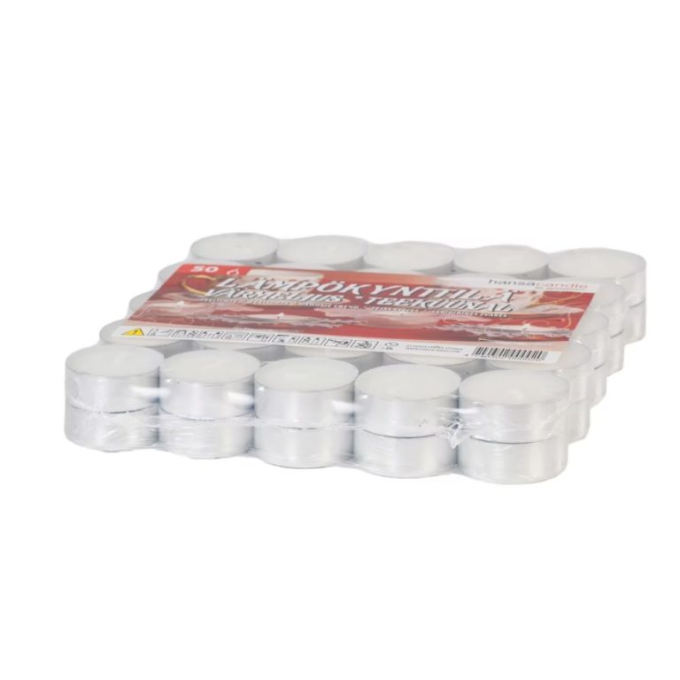 LÄMPÖKYNTTILÄ 50KPL HANSA CANDLE - Keskisen Kauppa