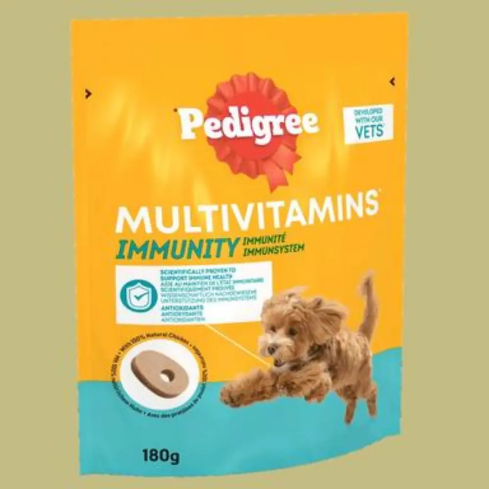 PEDIGREE 180G MULTIVITAMIINIT IMMUNITY KANA - Keskisen Kauppa