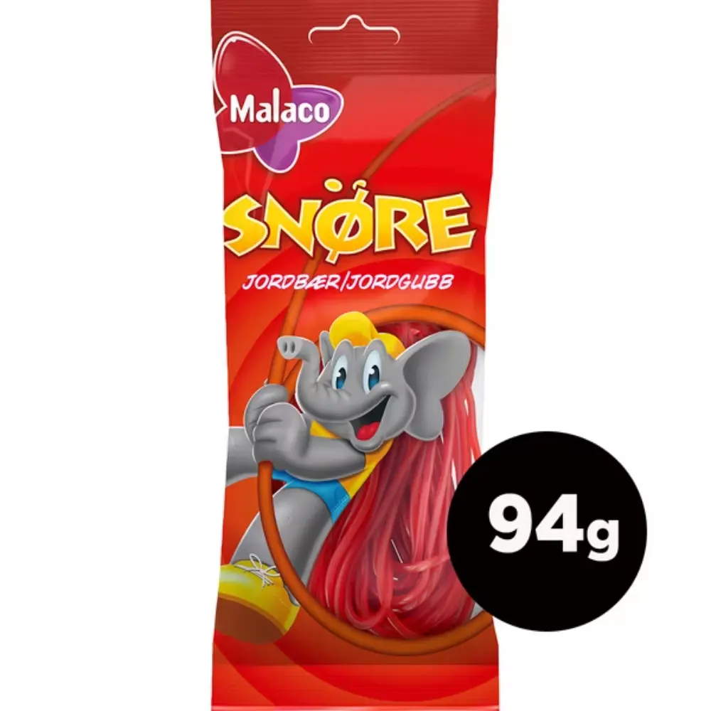 MALACO SNÖRE MANSIKKANAUHA 94 G - Keskisen Kauppa