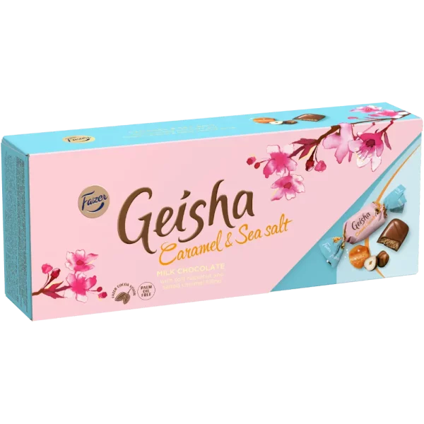 FAZER GEISHA SEASALT&CARAMEL KONVEHTI 250G - Keskisen Kauppa