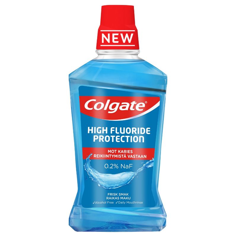 COLGATE HIGH FLUORIDE 500ML - Keskisen Kauppa