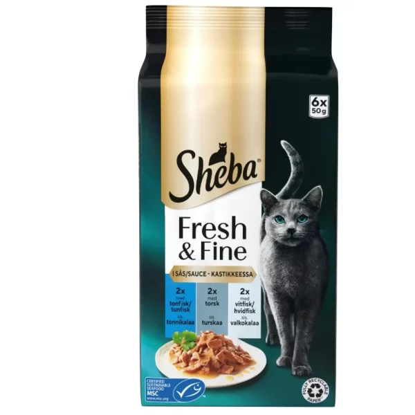 SHEBA FRESH&FINE KALALAJITELMA KASTIKKEESSA - Keskisen Kauppa
